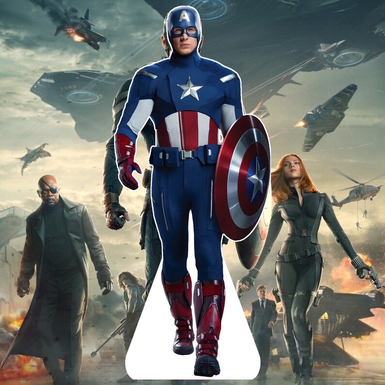 Captain - Movie Character Cardboard Cutout, Stand up Prop, Waterproof ...