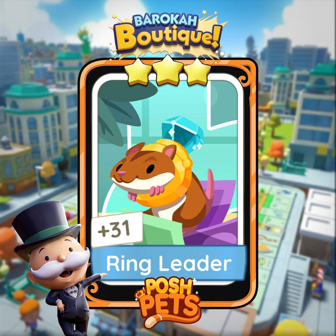 Ring Leader 3 Stars – Set 10 – Monopoly GO Sticker – Fast Delivery - Etsy