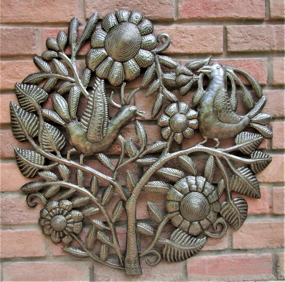 METAL TREE BIRDS Metal Wall Art Metal Wall Decor 23 X - Etsy