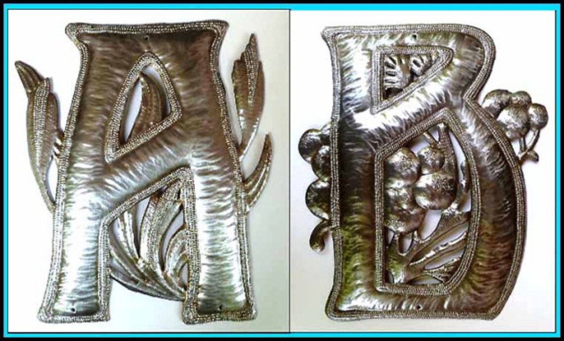 1 METAL LETTER 12 MONOGRAM Initial Choice of Letters - Etsy