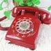 Red Dial Telephone, Red Phone, Vintage Dial Telephone - Etsy
