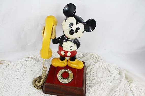 Mickey Mouse Phone Walt Disney Phone Disney Collectible - Etsy Australia