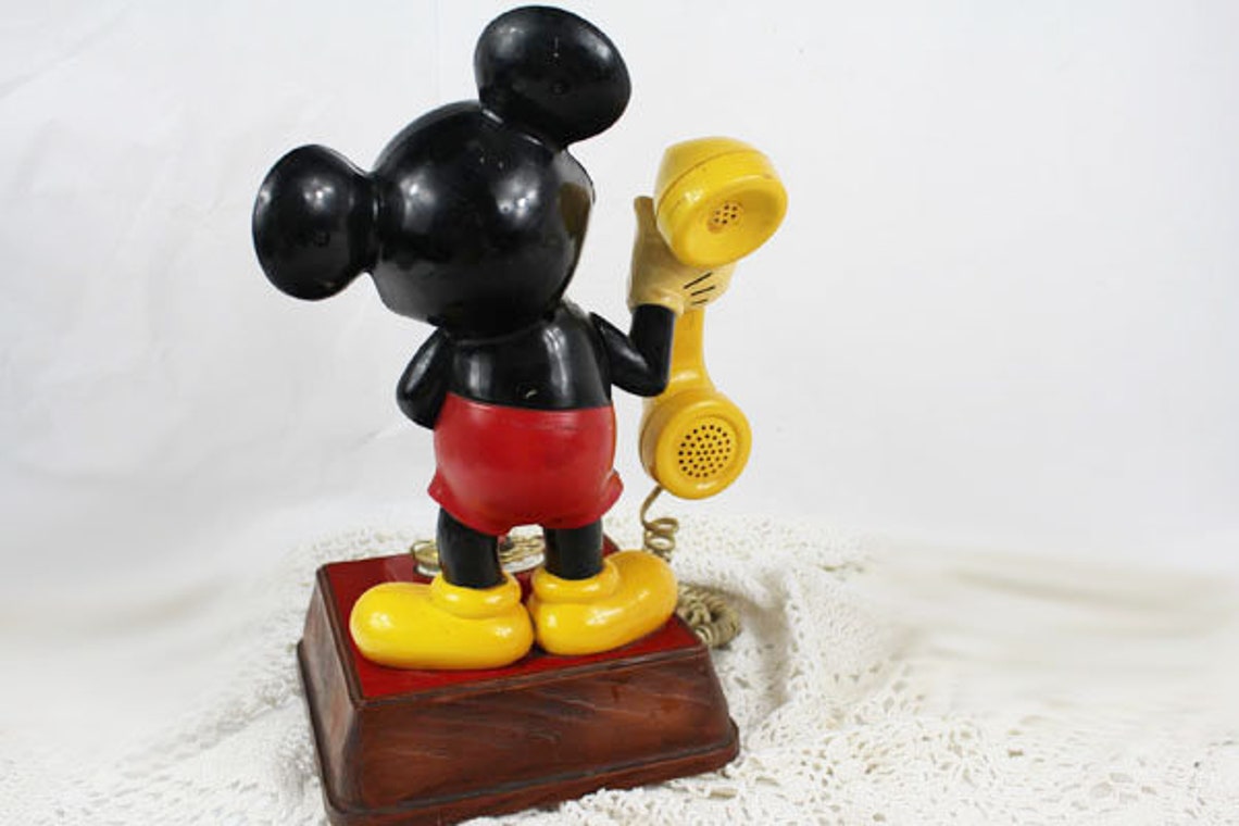 Mickey Mouse Phone Walt Disney Phone Disney Collectible - Etsy Australia