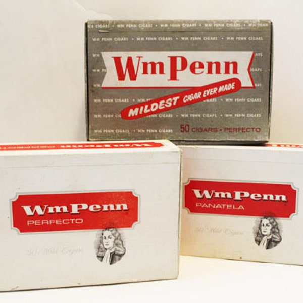 Wm Penn Cigar Box - Etsy