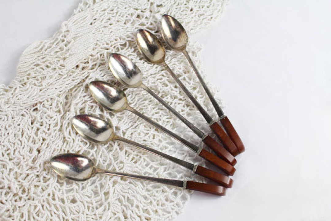 6 Bakelite Tea Spoons, Vintage Tea Spoons - Etsy