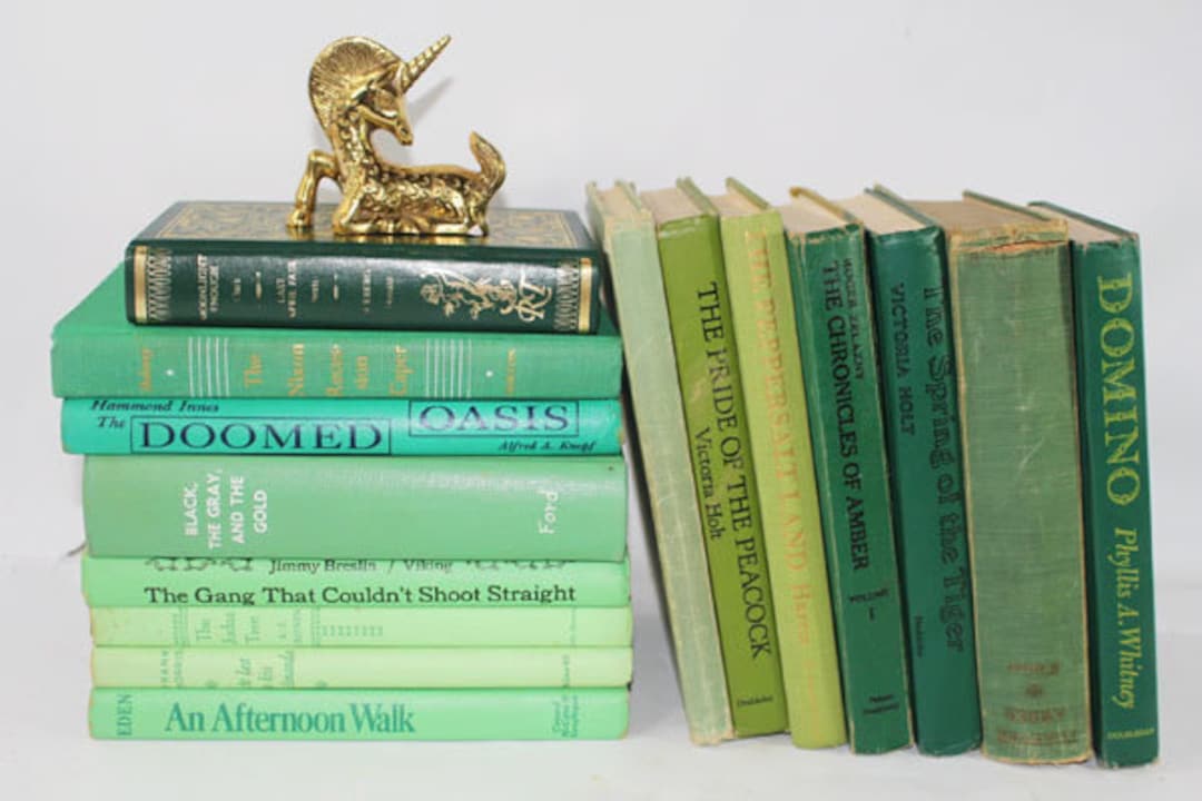 Green Books by the Foot or Other Quantities, Green Book Stack, Green ...