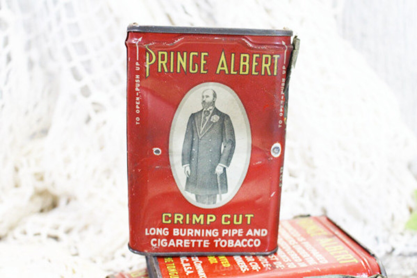 Prince Albert Crimp Cut Tobacco Can Tobacco Tin Vintage Tin - Etsy