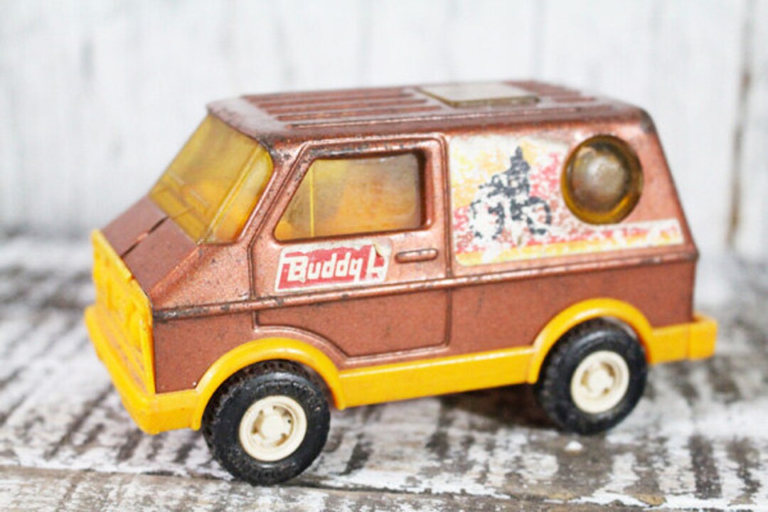 Buddy L Van, 1970's Groovy Hippy Van, Scooby Doo Van, Metal Buddy L Car ...