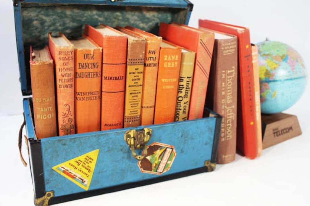 Orange Books by the Foot or Other Quantities, Orange Book Set, Orange ...