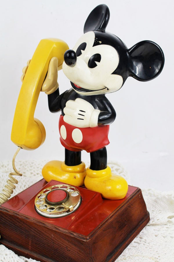 Mickey Mouse Phone Walt Disney Phone Disney Collectible | Etsy