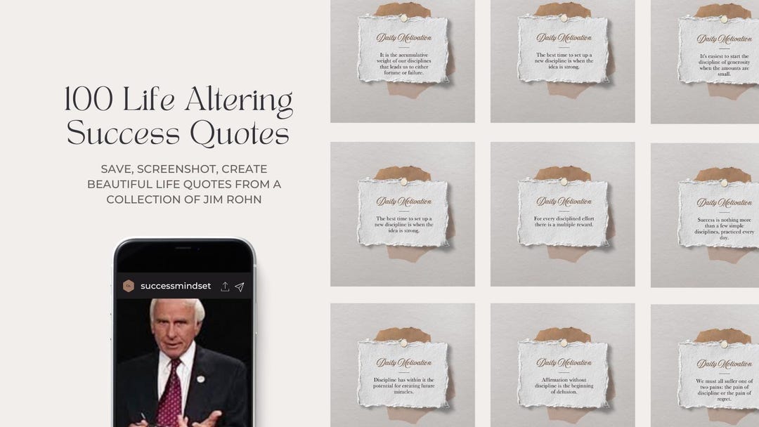 100 Jim Rohn Success Quotes – Motivational Life Quotes for Instagram ...
