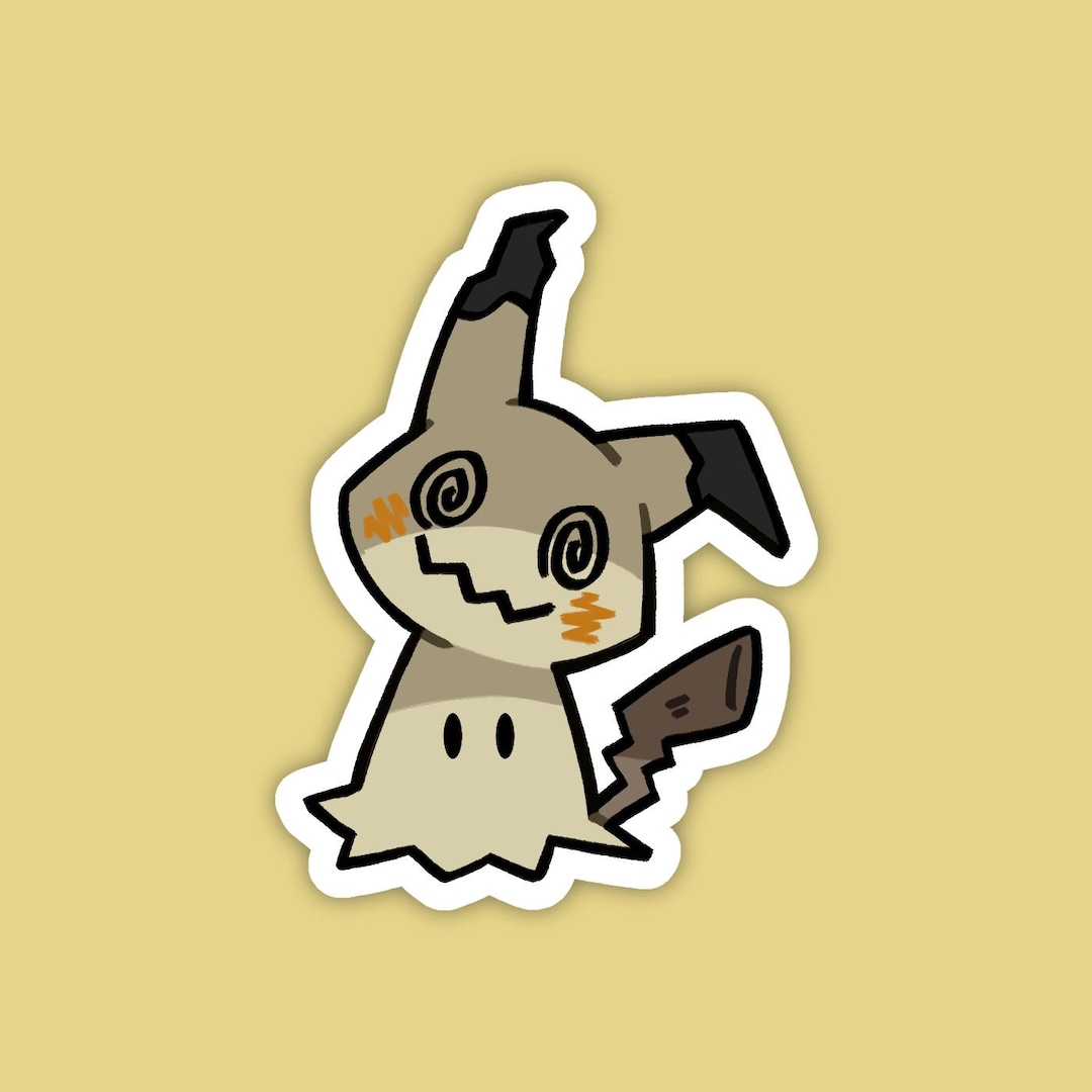 Mimikyu | Pokemon Fan Art | Cute Anime Waterproof Vinyl Die Cut Sticker ...