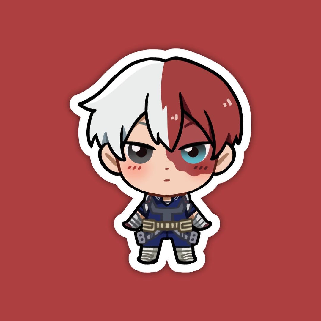 Shoto Todoroki | MHA Fan Art | Cute Anime Waterproof Vinyl Die Cut ...