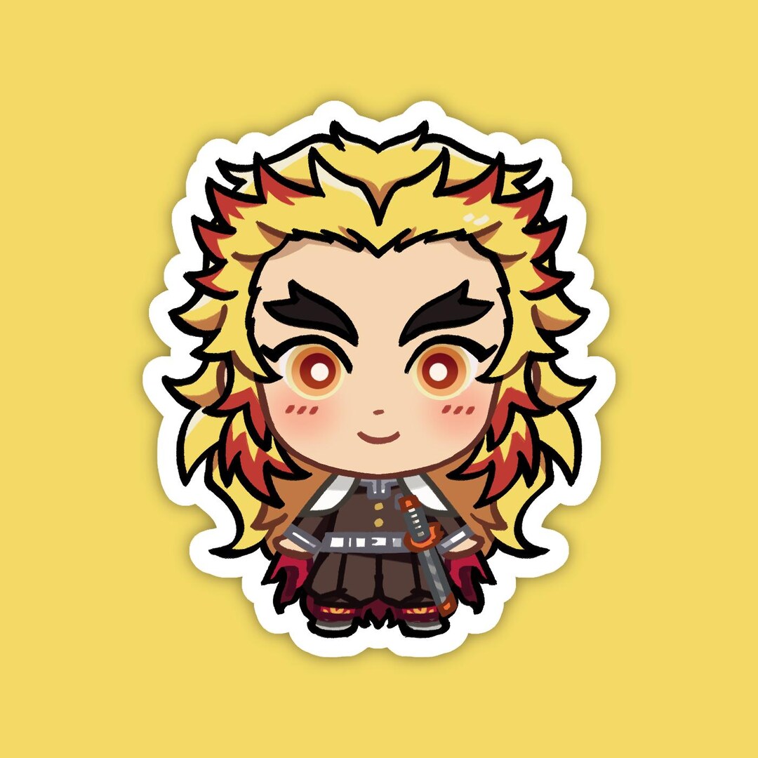 Kyojuro Rengoku | Kimetsu No Yaiba Fan Art | Cute Anime Waterproof ...