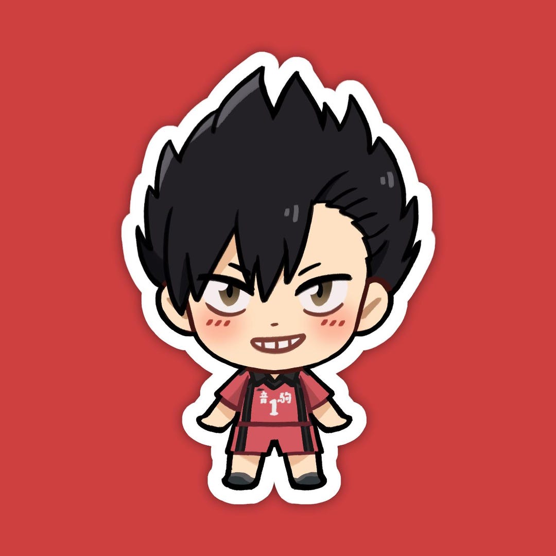 Tetsuro Kuroo | Haikyuu!! Fan Art | Cute Anime Waterproof Vinyl Die Cut ...