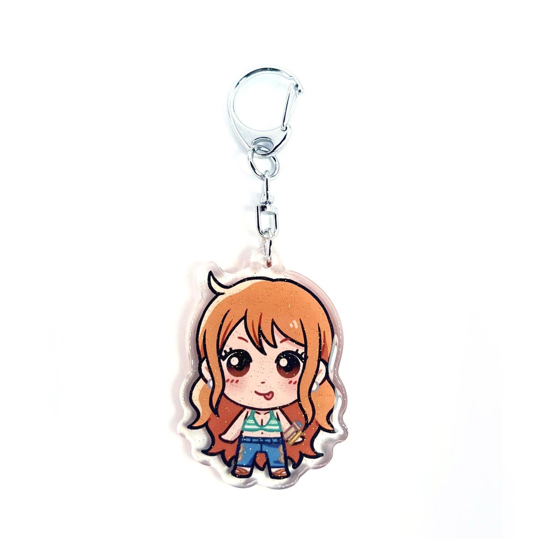 Nami | One Piece Fan Art | Cute Anime Acrylic Keychain, Epoxy Acrylic ...