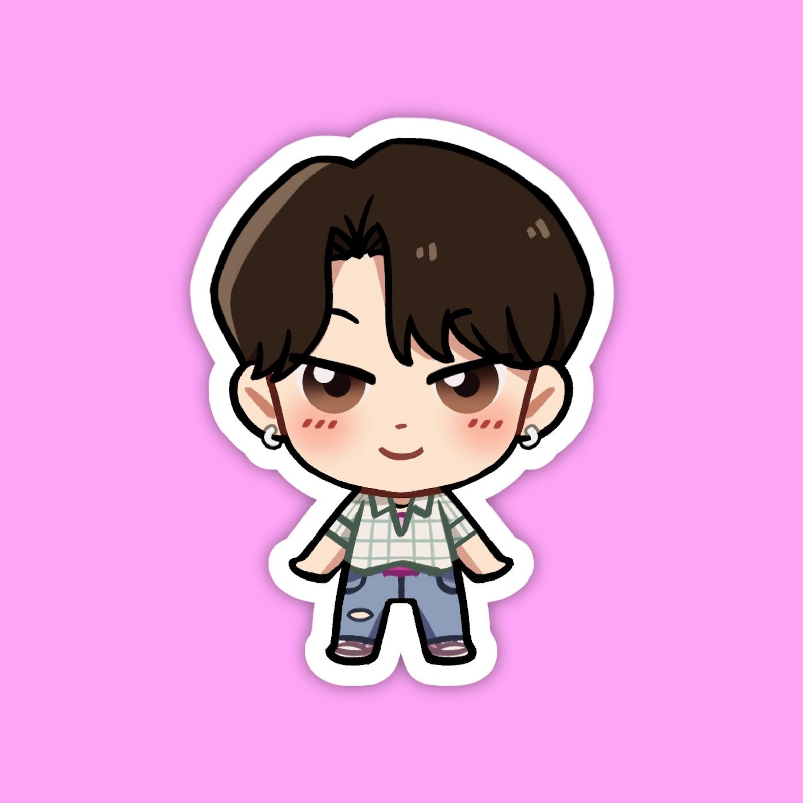 Jinu Saja Boys| Kpop Demon Hunters Fan Art | Cute Anime Waterproof ...