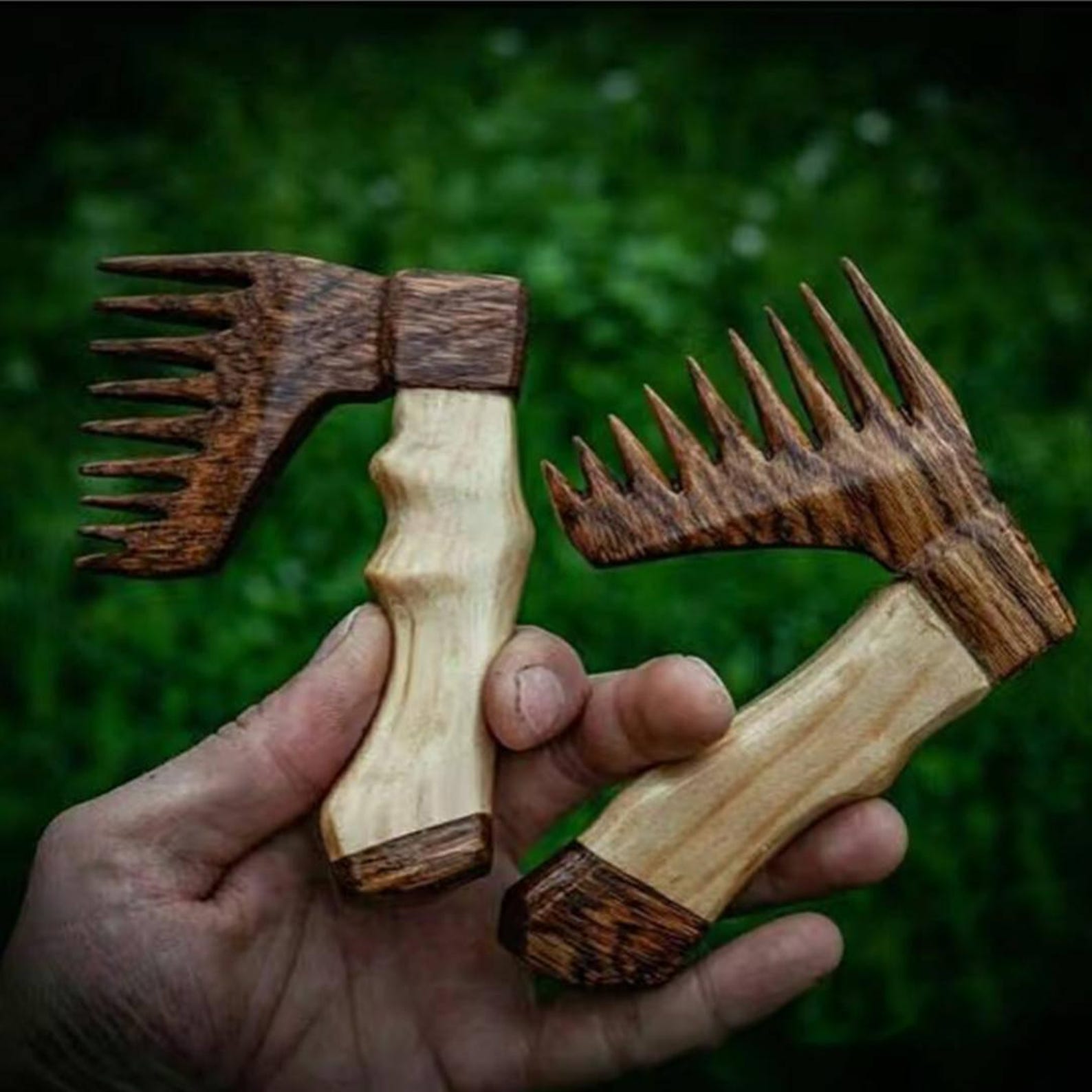 Handmade Wood Beard Comb: Custom Engraved Grooming Gift - Etsy