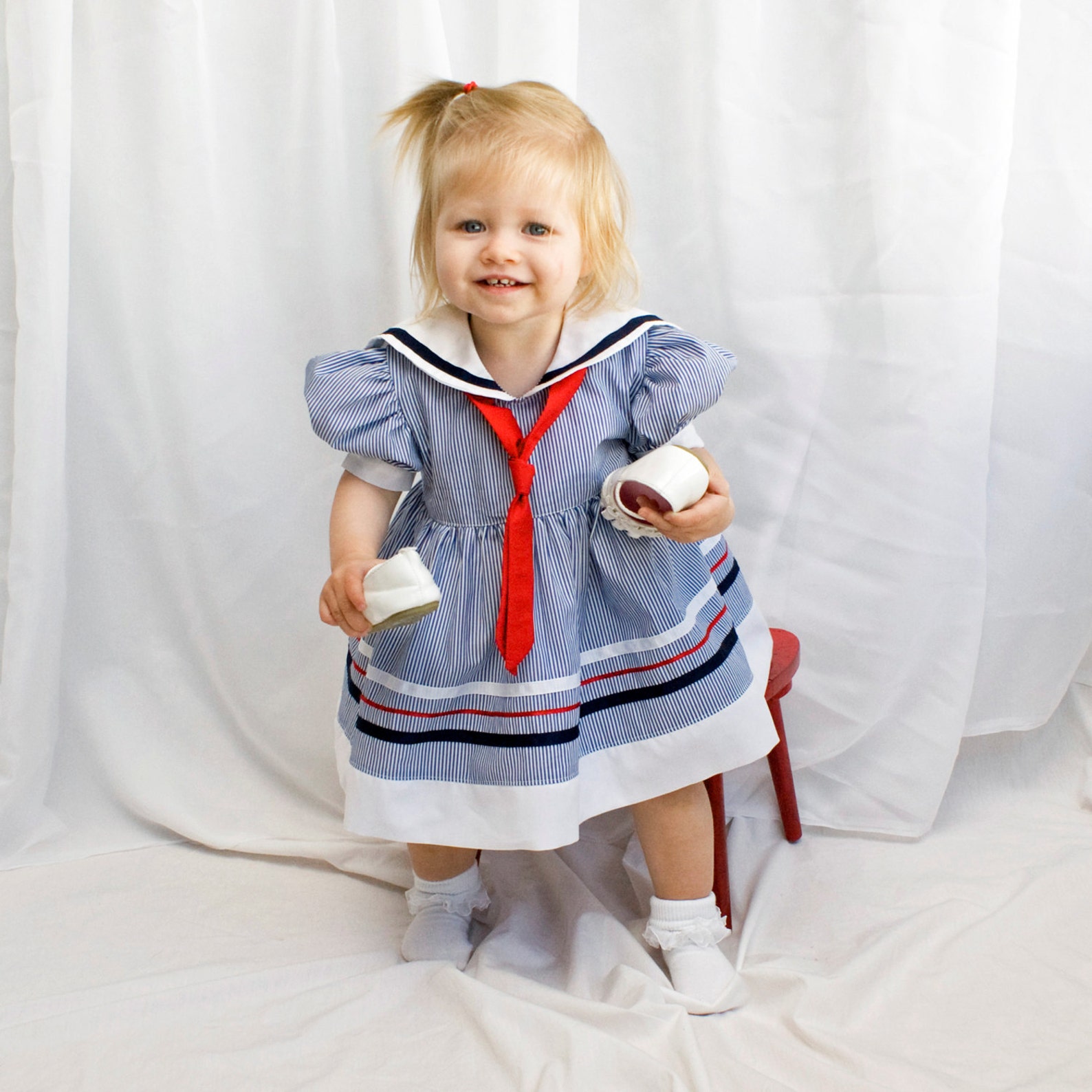 Sailor Dress With Bloomers PDF Sewing Pattern With Video Tutorial Baby ...