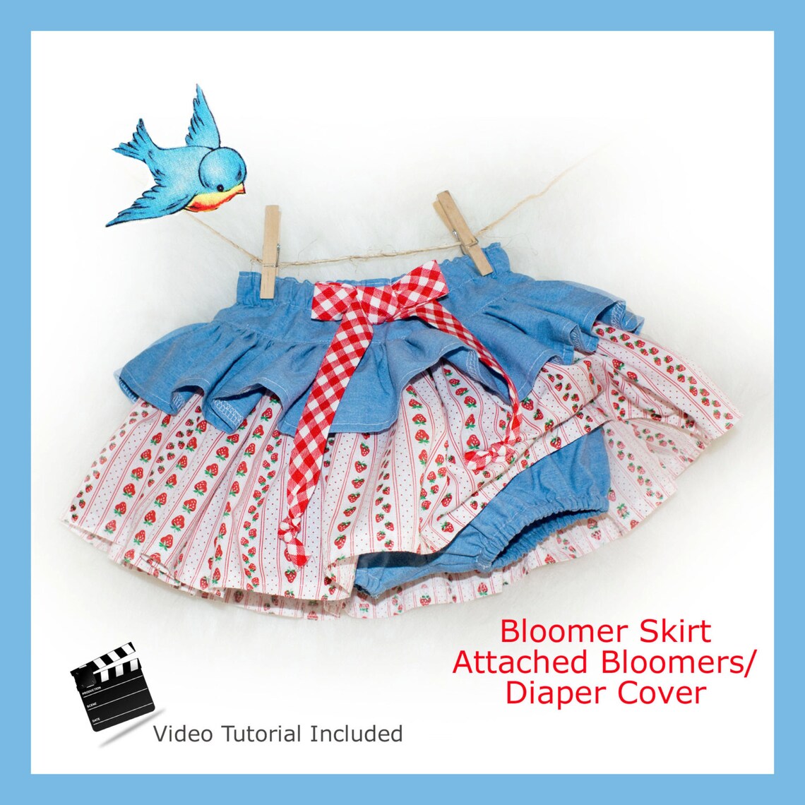 Ruffle Skirt Diaper Cover PDF Sewing Pattern Instant Delivery | Etsy