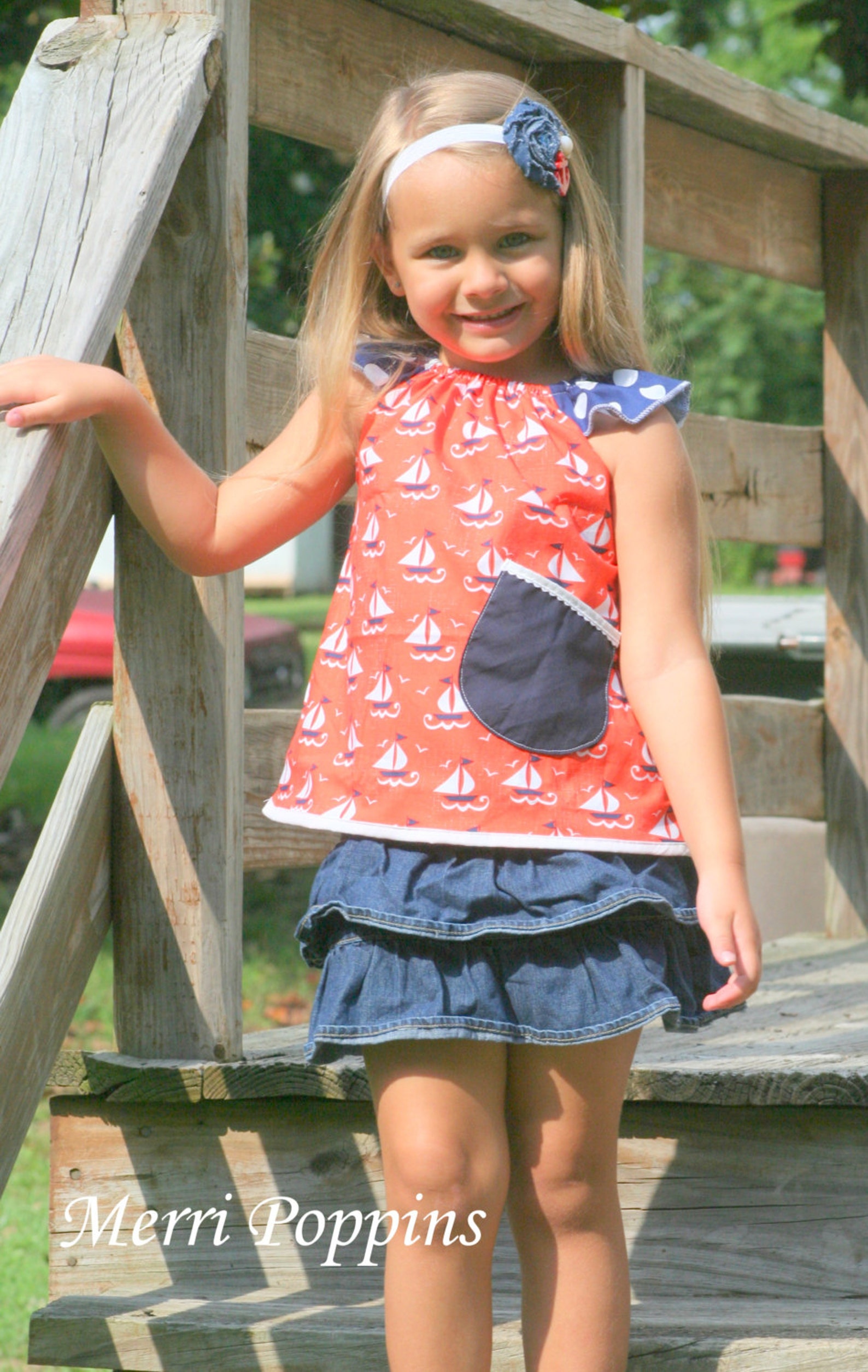 Angel Wing Top PDF Pattern and Video Tutorial 12 Month 2 3 4 5 - Etsy