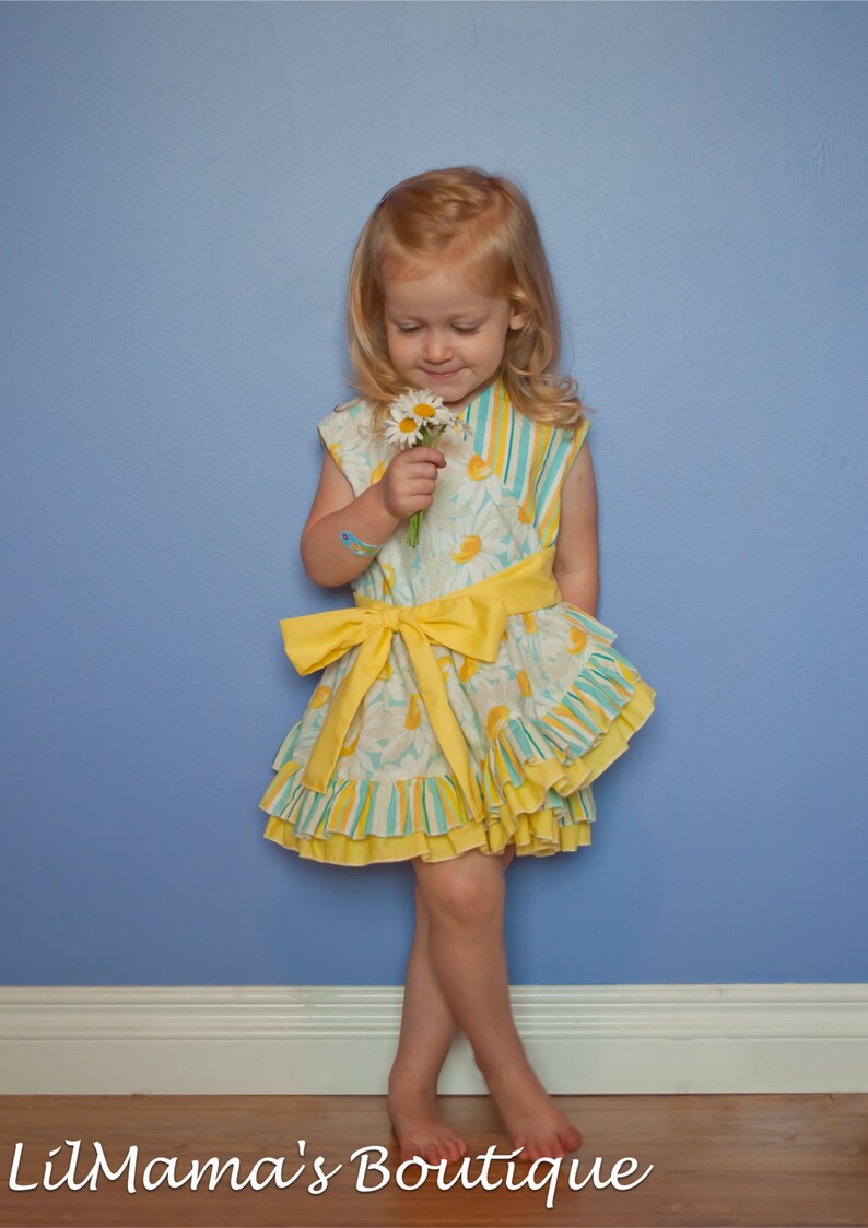 Instant Download PDF Sewing Pattern Toddler / Girl Wrap Dress - Etsy Canada