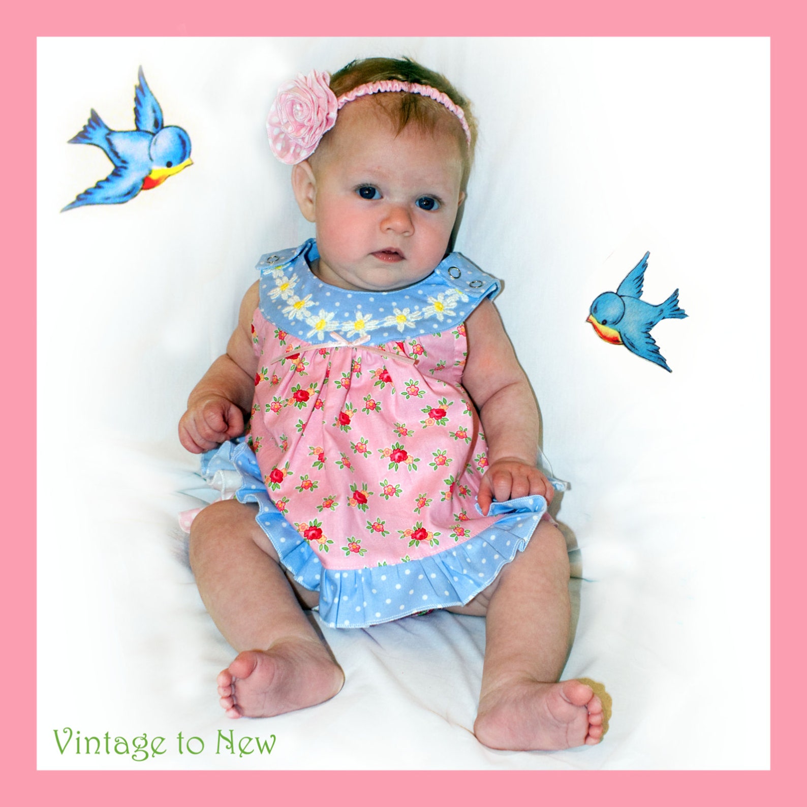 Circle Yoke Top PDF Pattern NB 3 6 9 12 Months, 2, 3 Summer Spring Fall ...