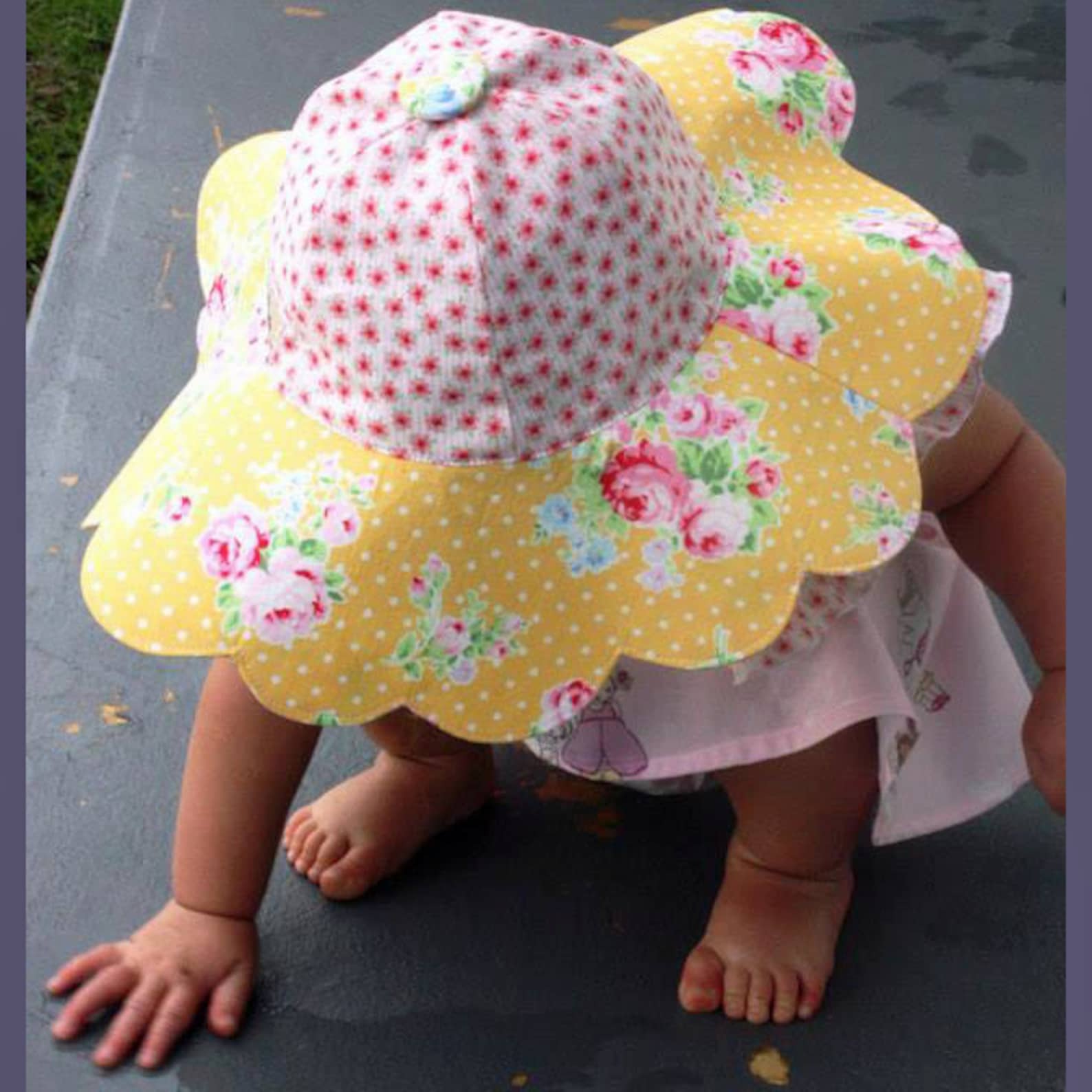 Sunhat Sun Hat - Daisy Doodle Sun Hat PDF Pattern - Infant Through ...