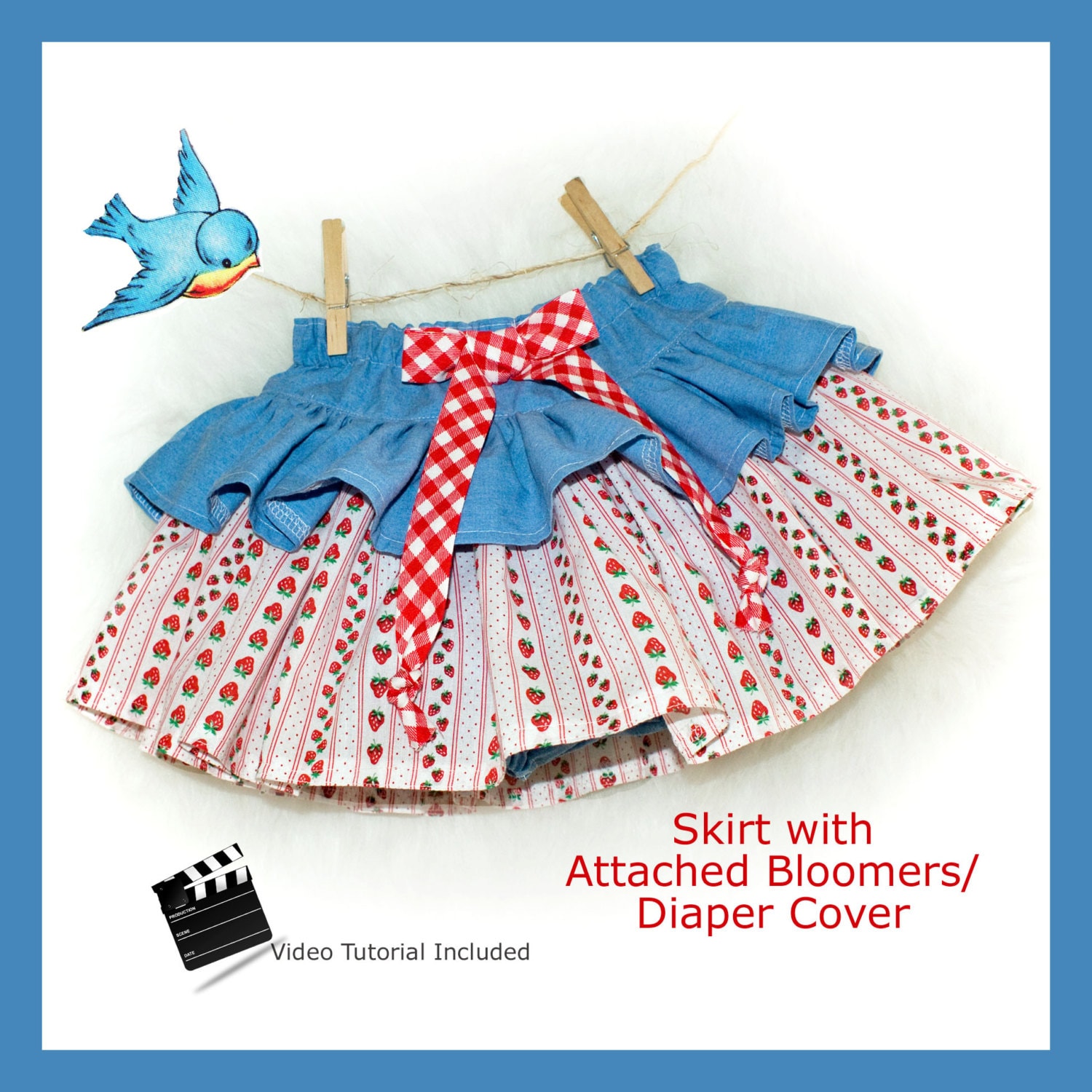 Ruffle Skirt Diaper Cover PDF Sewing Pattern Instant Delivery | Etsy