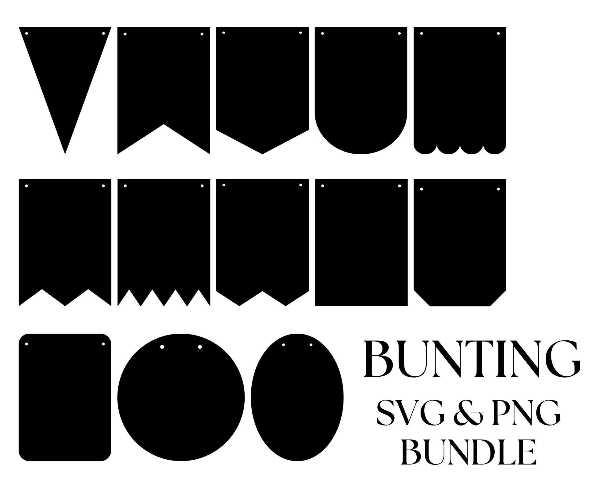 Stencil Of A Triangle Flag Banner