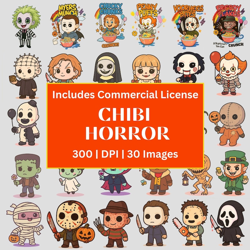 Horror Movie Clipart - Etsy