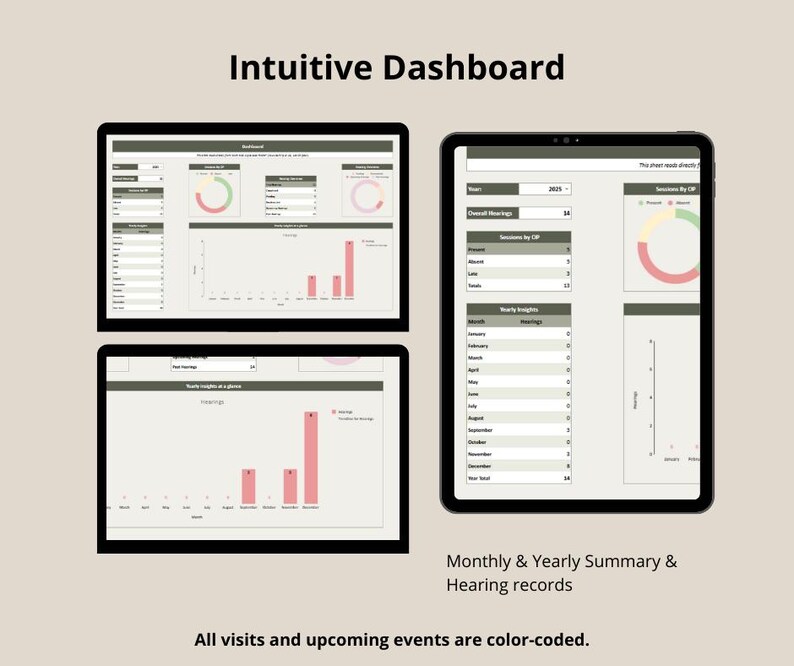 Custody Court Hearing Tracker: High-conflict Trial Templates, Upcoming ...