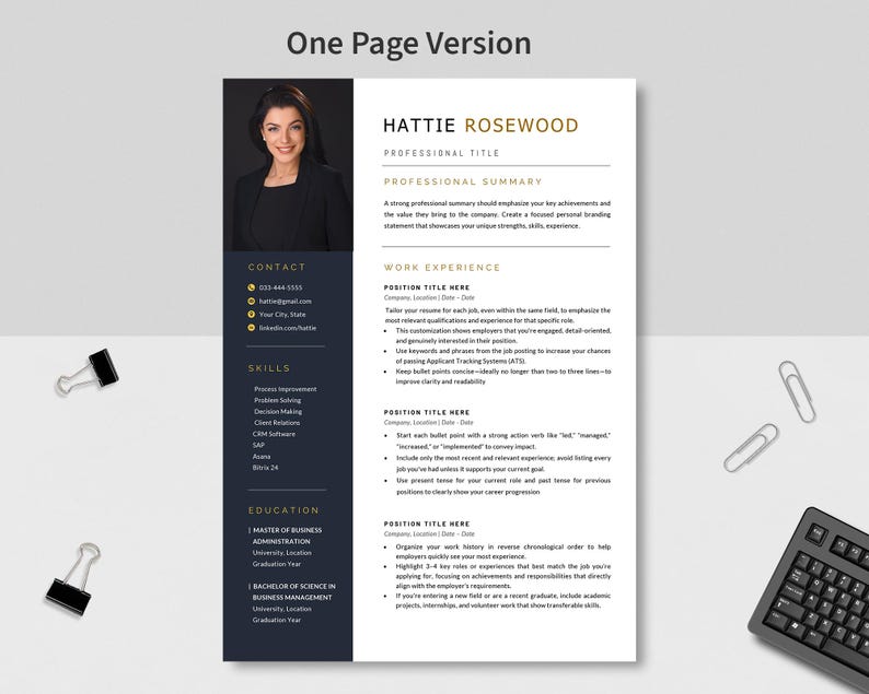 Resume Template, Software Developer Resume IT Cv Template, Best Resume ...