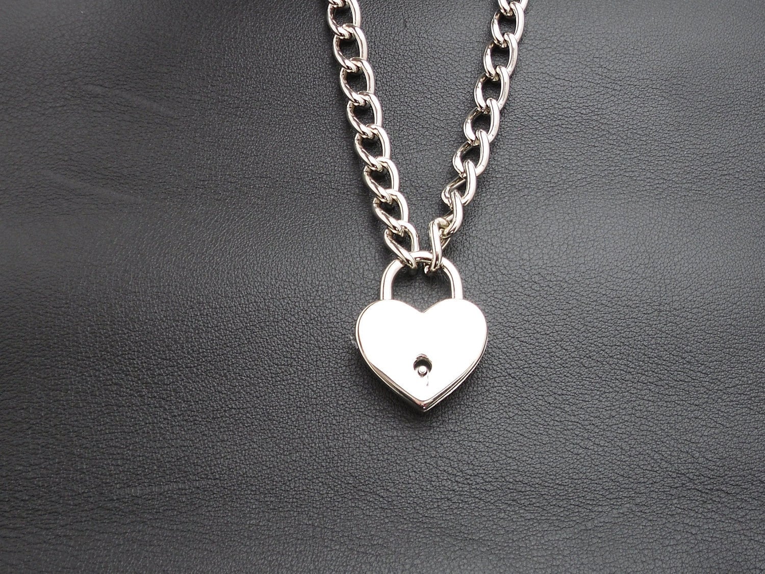 Chain Necklace With Choice of Lock - Free US Shipping - Etsy