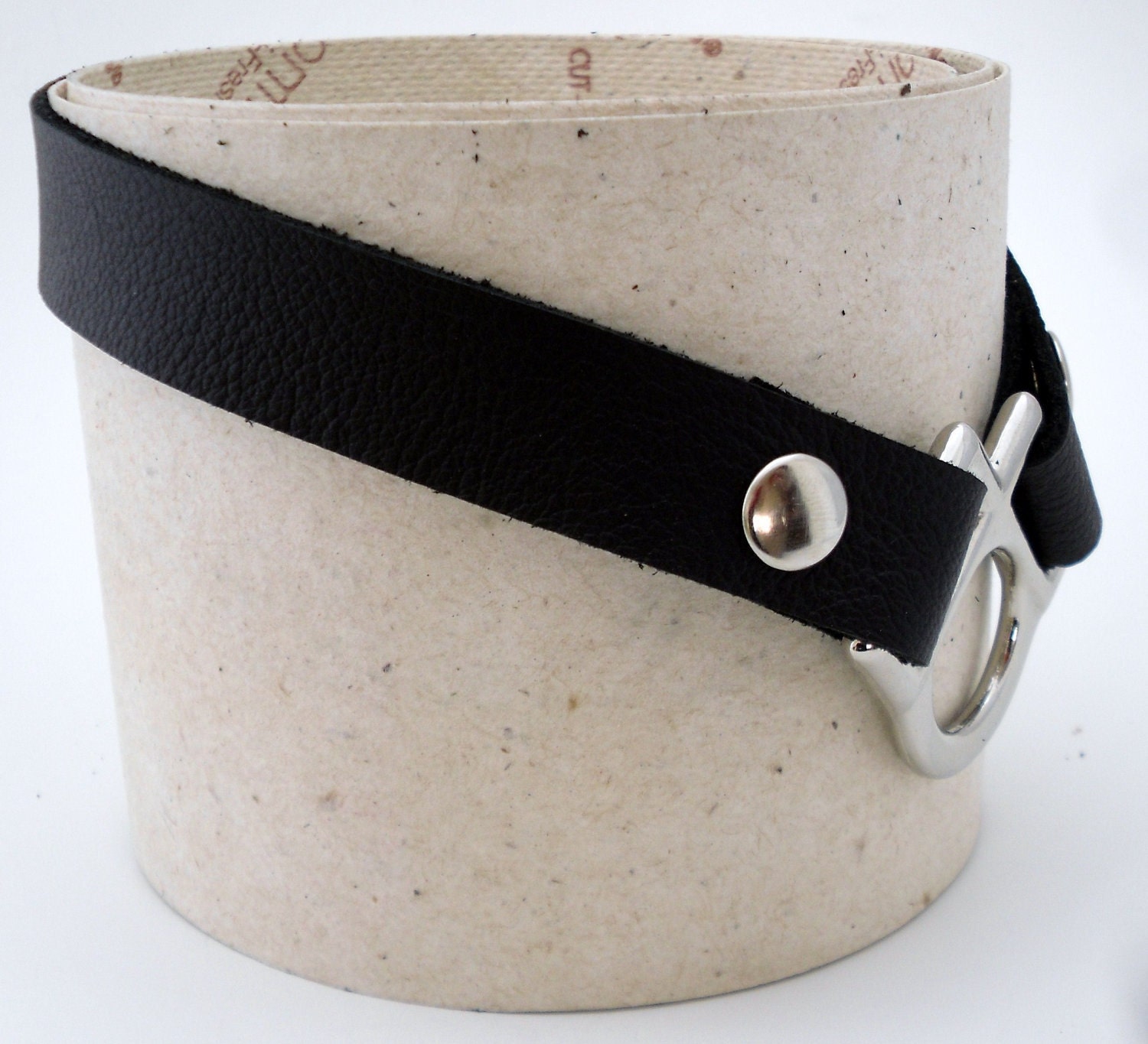 Black leather collar with metal halter BDSM bondage slave | Etsy