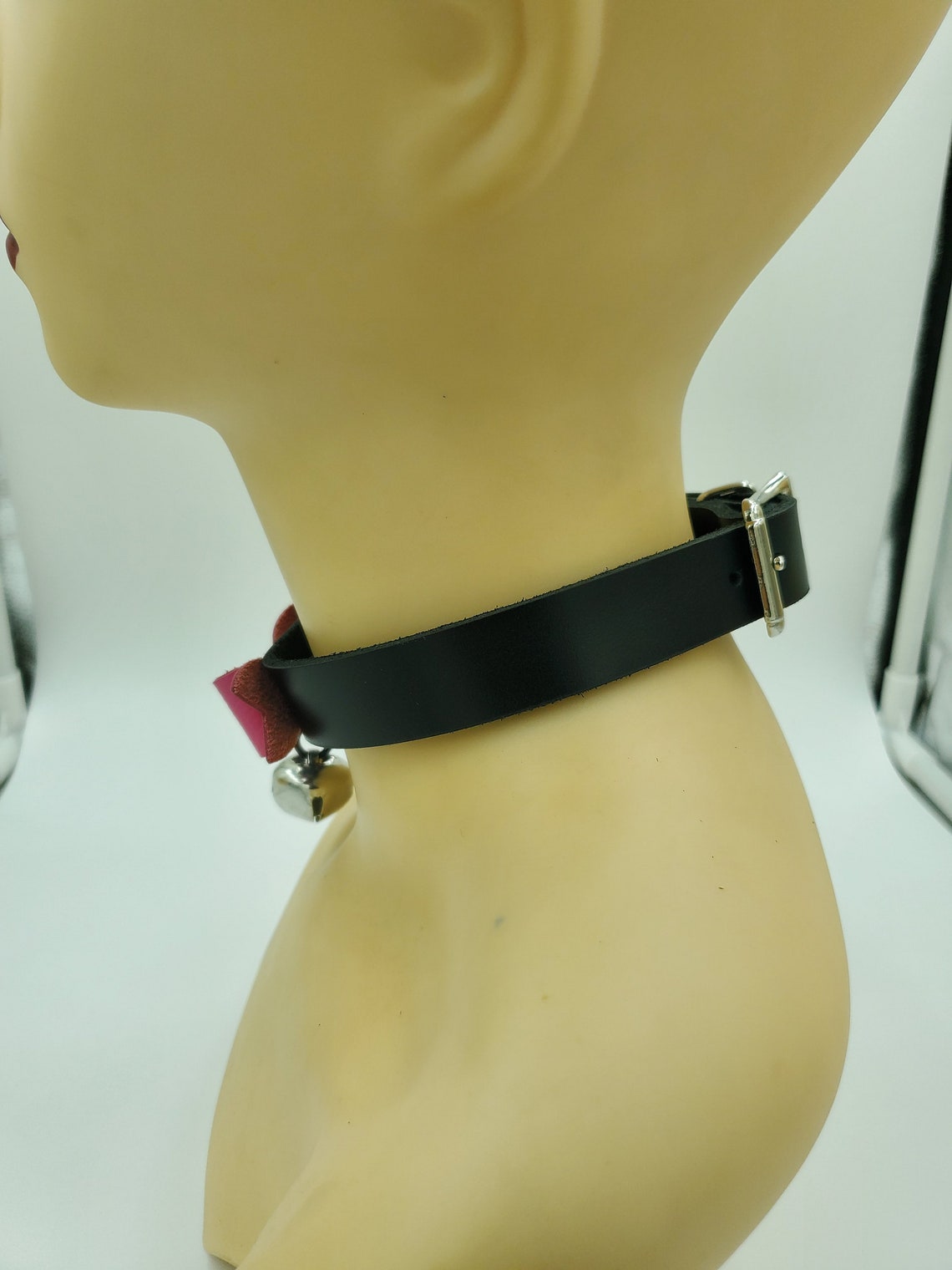 Kitty slave collar with colorful two toned bow and bell | Etsy