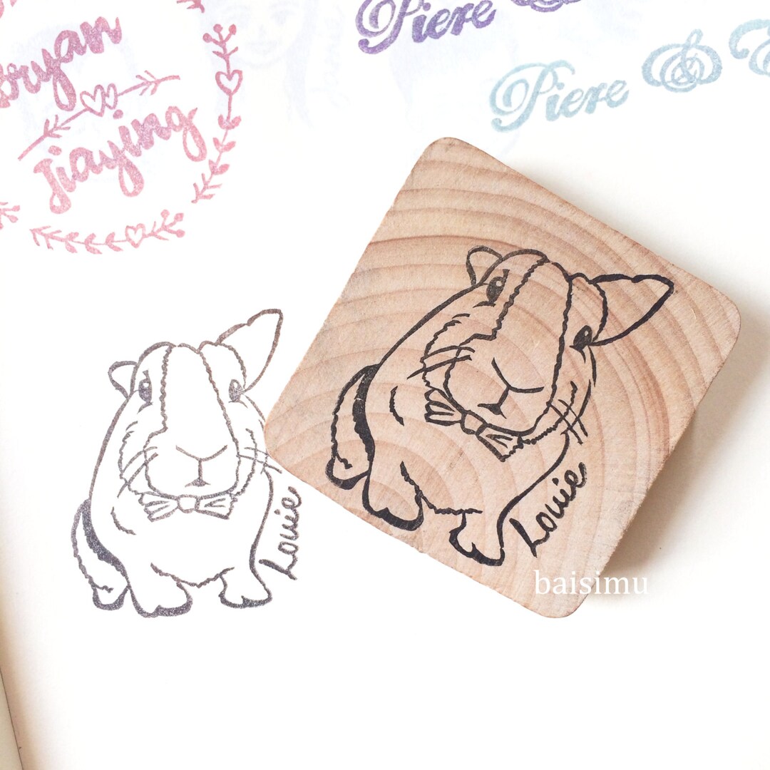 Customised Pet Bunny Rabbit Stamp - Etsy