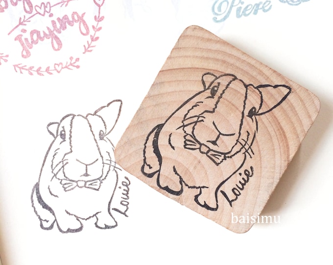 Customised Pet Bunny Rabbit Stamp - Etsy