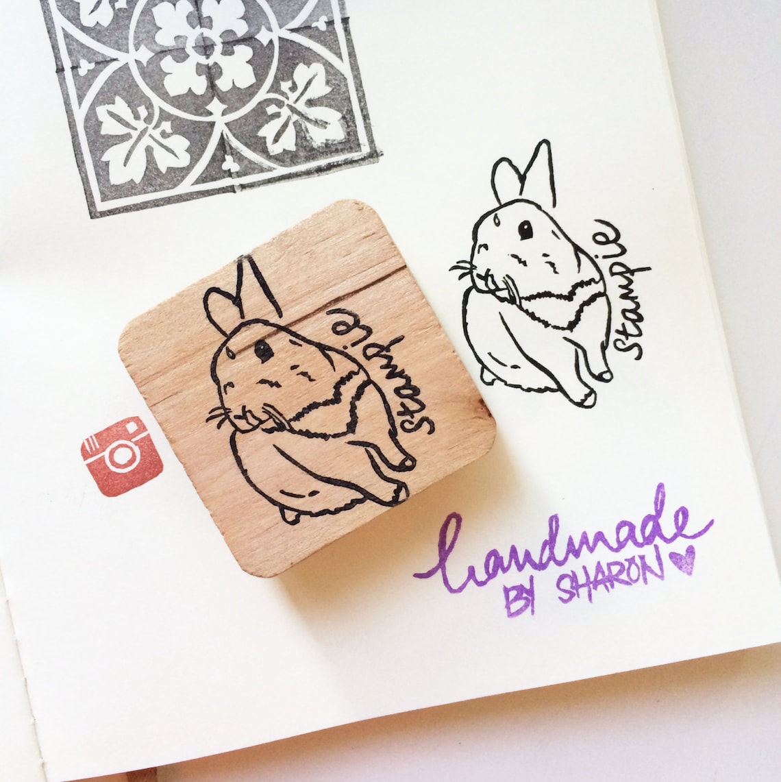 Customised Pet Bunny Rabbit Stamp | Etsy