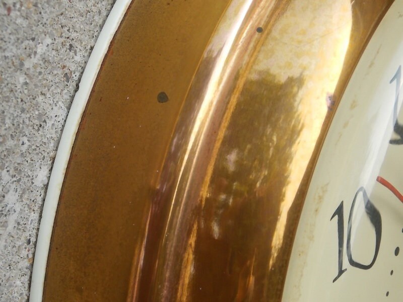 Westclox Electric Round Copper Kitchen Wall Clock - Etsy