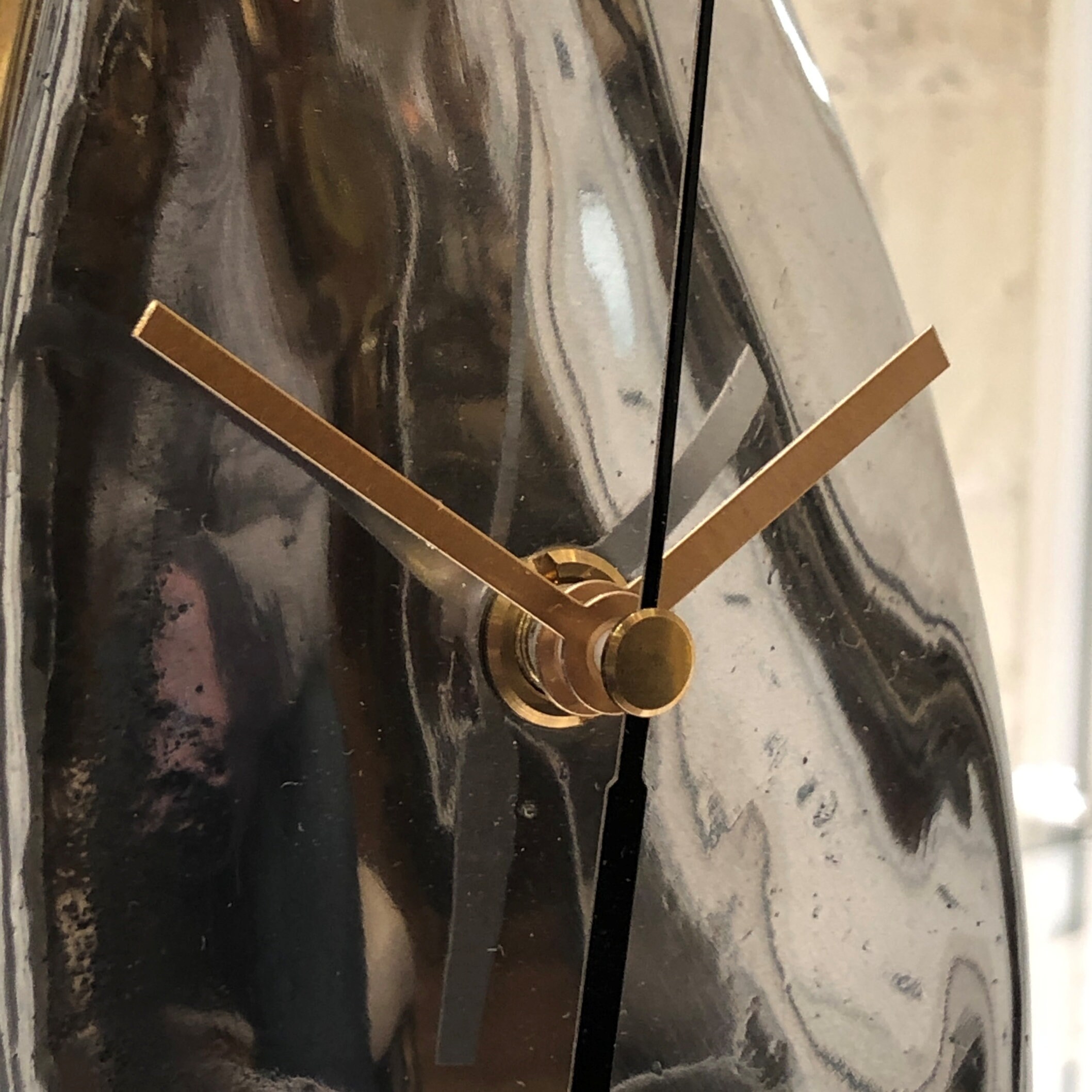 Artisan Mixed Metals Modern Mantel Clock Hand Made One of a - Etsy