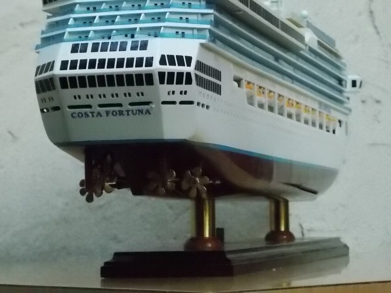 Costa Fortuna Model Cruise Ship Table Sculpture - Etsy