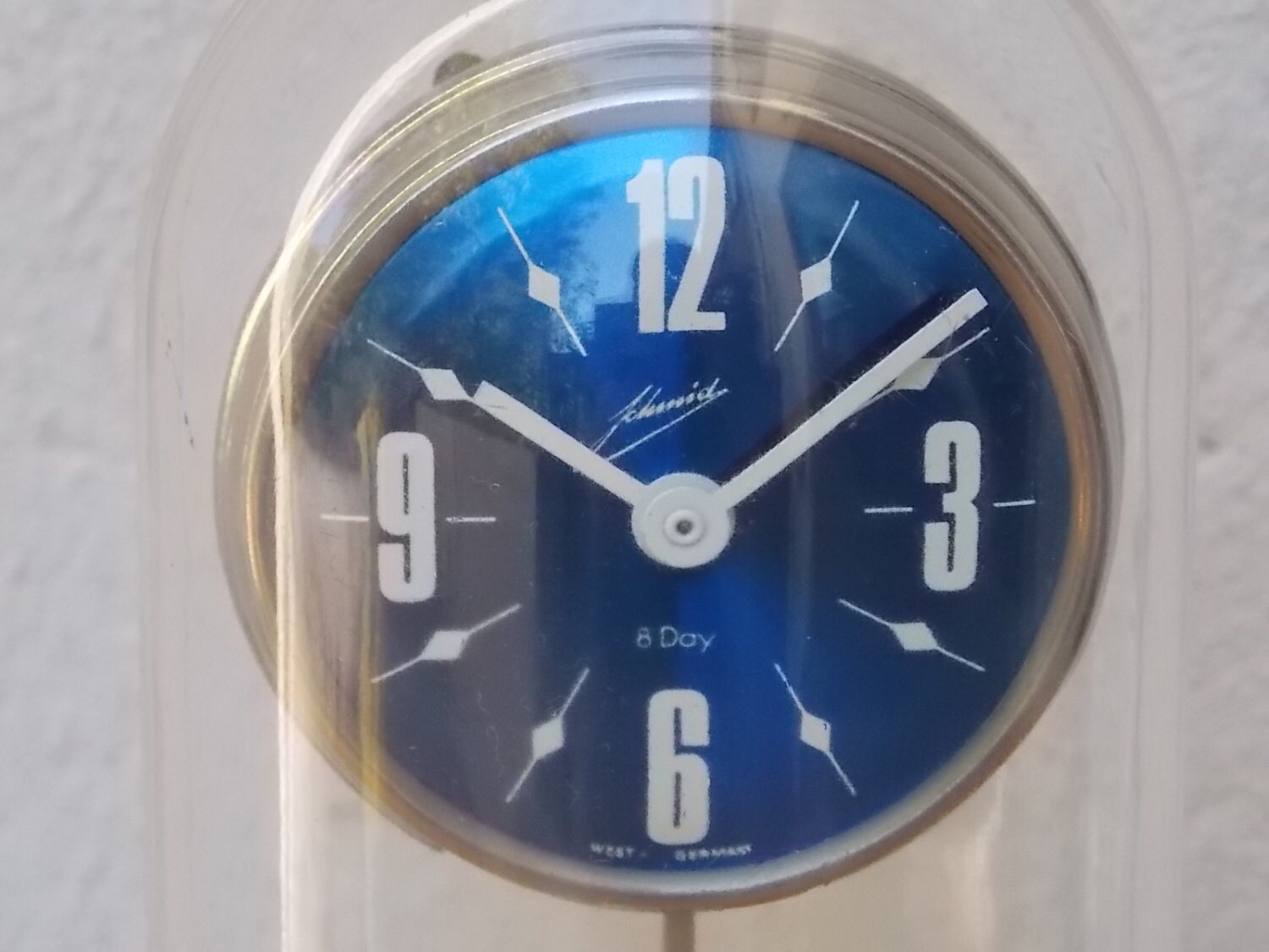 Johmid Rare Blue and Lucite Pendulette 8-day Desk Clock - Etsy