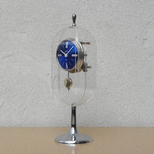 Johmid Rare Lucite Tulip Base Pendulette 8-day Desk Clock - Etsy