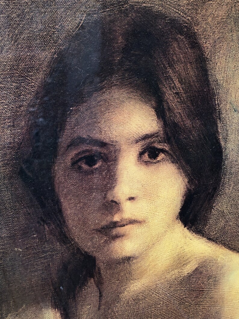 Large Evelyn Embry Nude Signed Framed Print, 1970s, Rich Earth Tones - Etsy