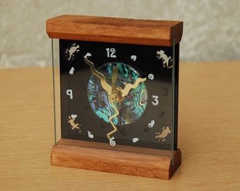 Paua Shell Clock - Etsy