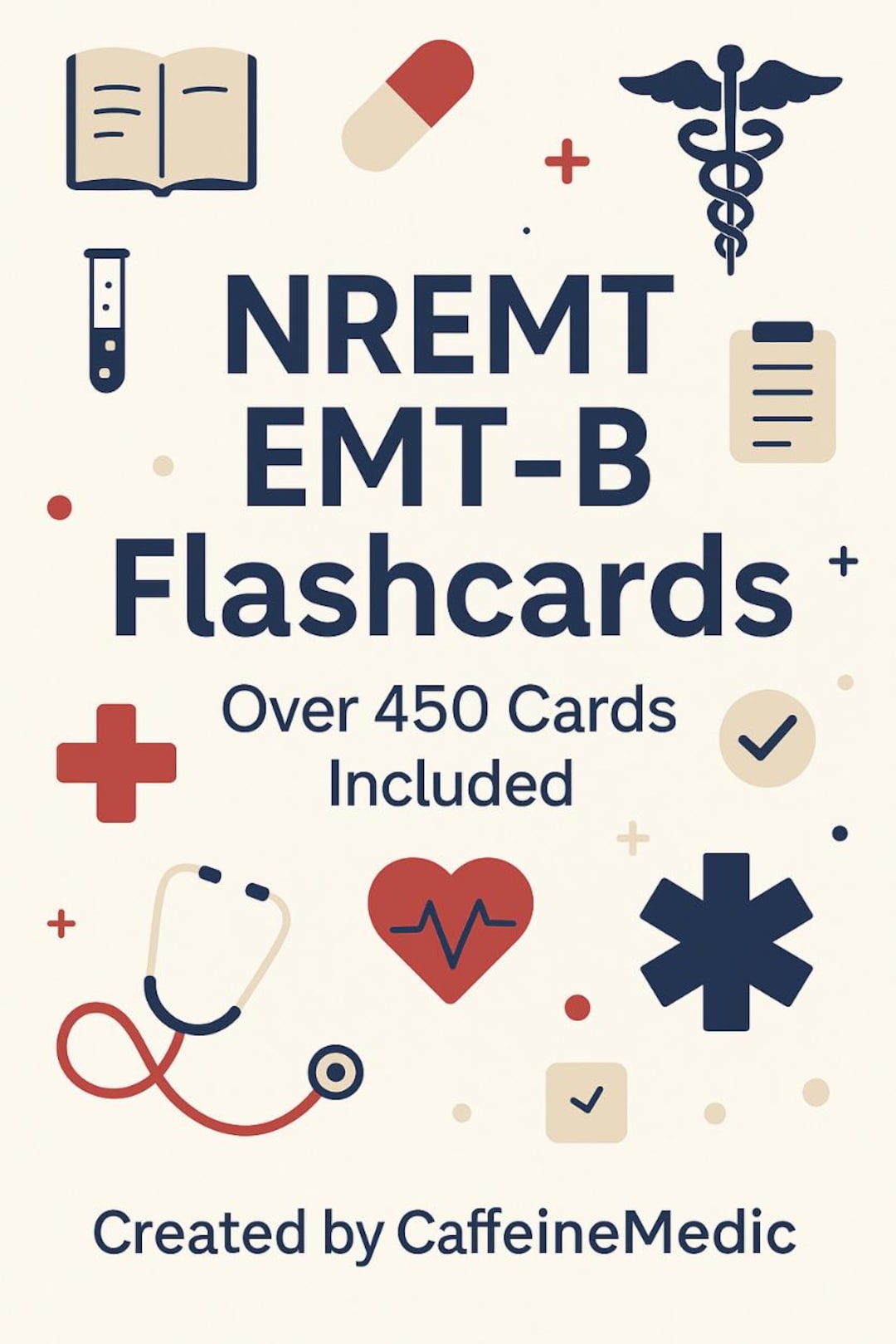 NREMT EMT-B Prep Flashcards Study Guide | EMT Nursing Medic Student ...