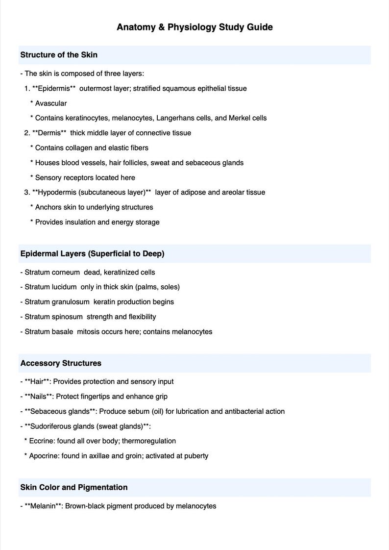 Anatomy and Physiology Study Guide + Flashcards | EMT Paramedic Nursing ...