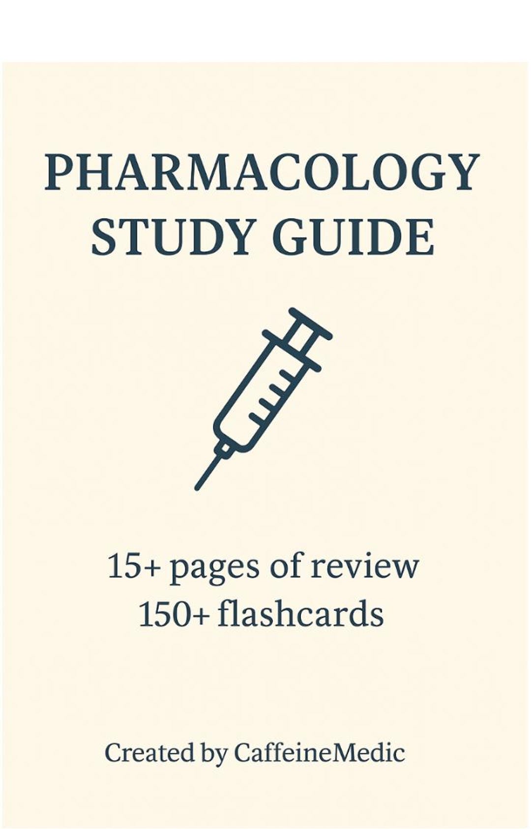Pharmacology Study Guide + Flashcards | EMT Paramedic Nursing Med ...