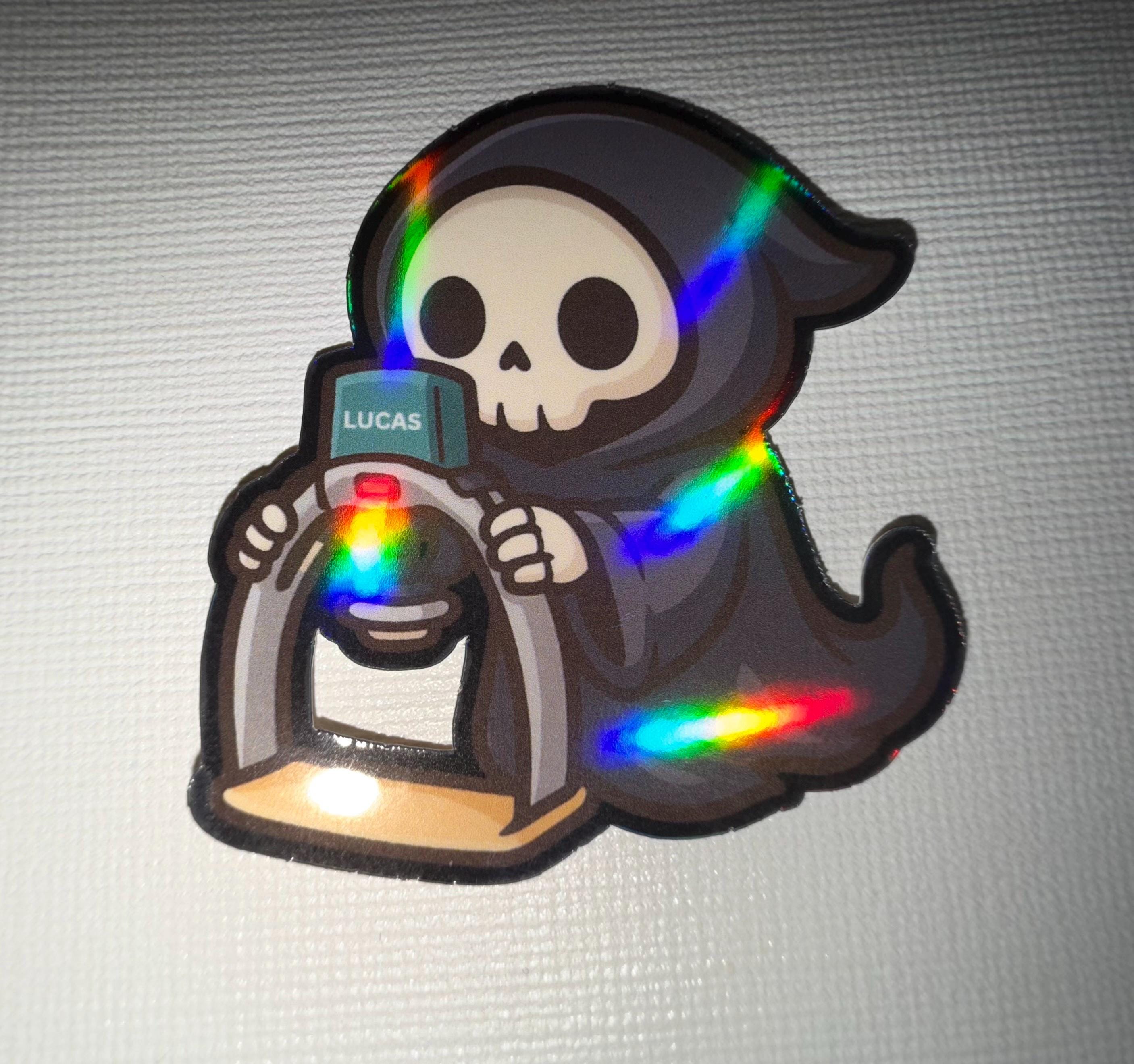 Grim Reaper With LUCAS Holographic Sticker | EMT Paramedic Nurse ...
